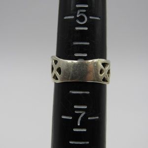 Jewelry | Vintage Size 625 Sterling Unique Symbol Band Ring | Poshmark